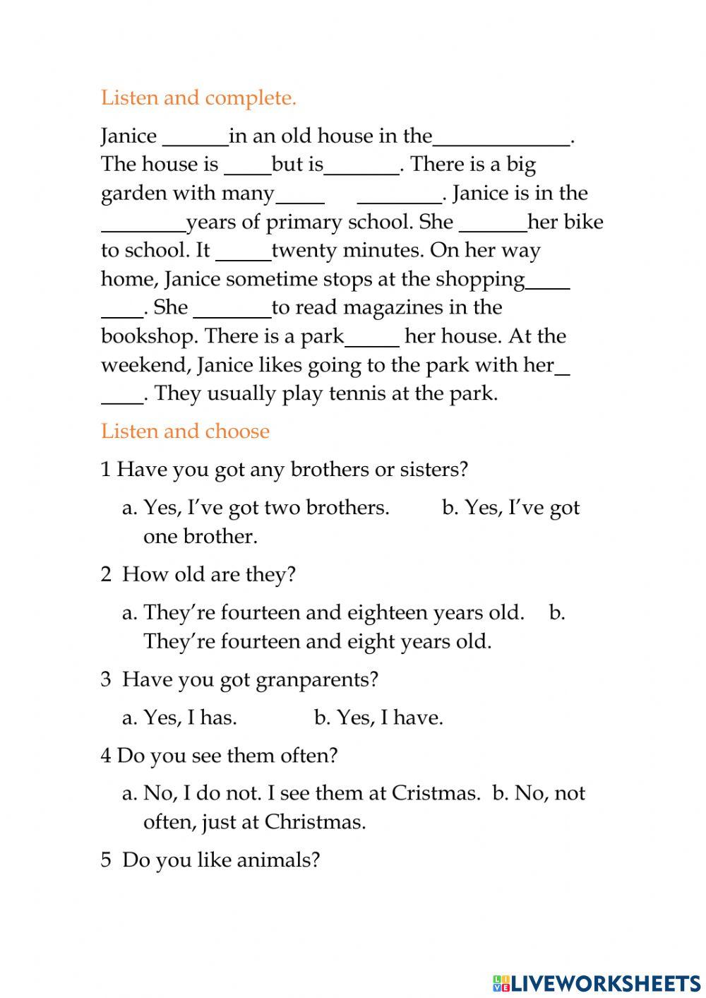 General English online activity | Live Worksheets