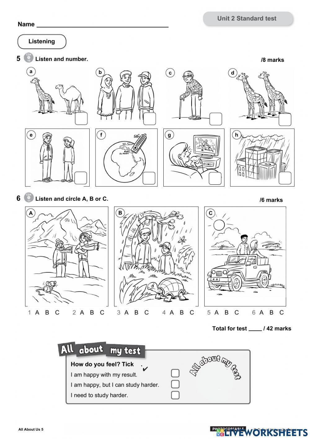 AAU5 U2 STANDAR… | Free Interactive Worksheets | 6828707