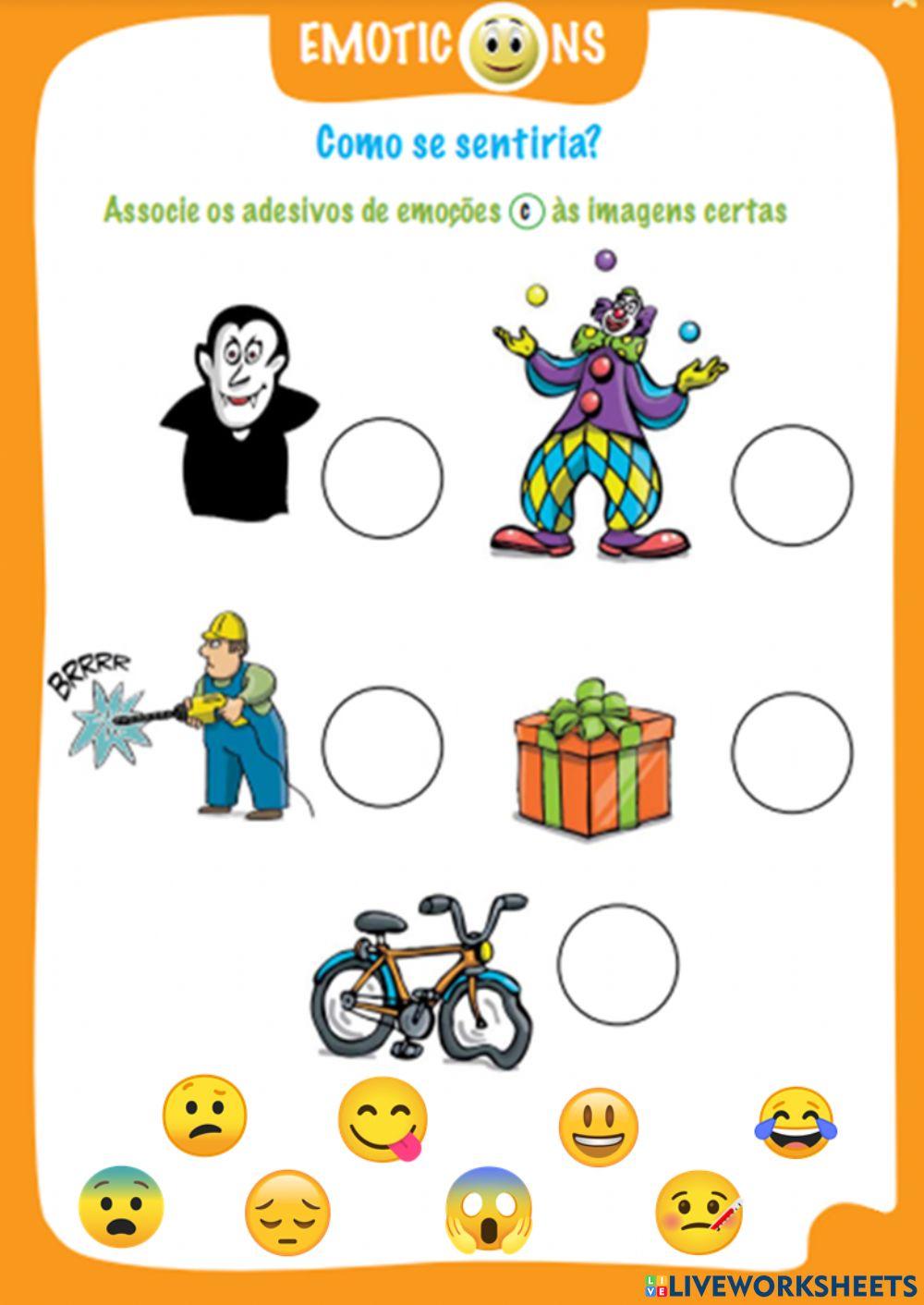 Emoticons activity | Live Worksheets