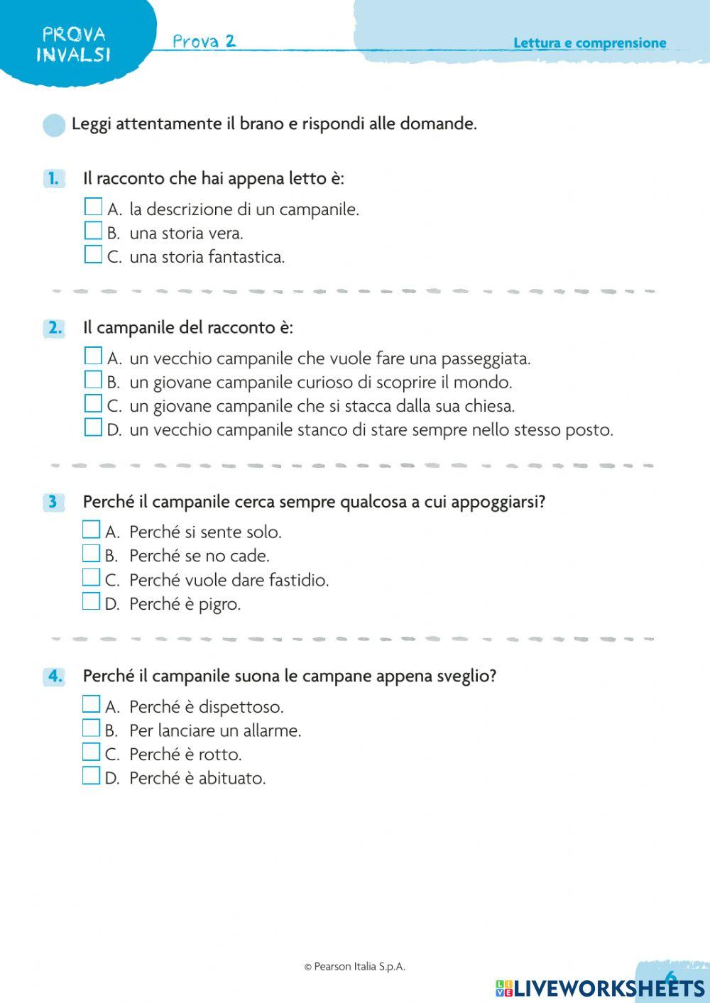 SIMULAZIONE INVALSI ITA 2 2718246 | elisasartor