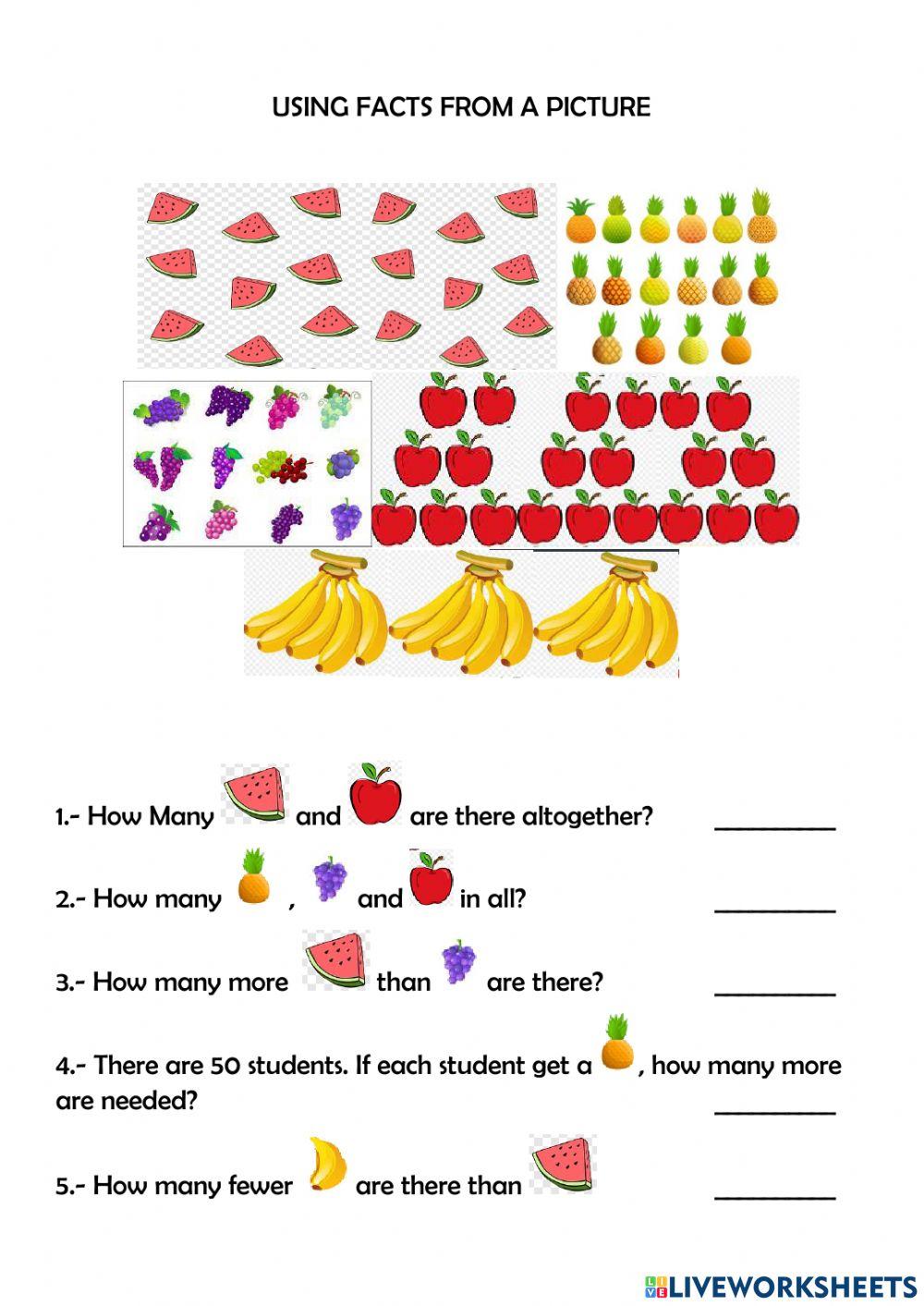 Picture Facts Worksheet Live Worksheets picture-facts-worksheet-live-worksheets