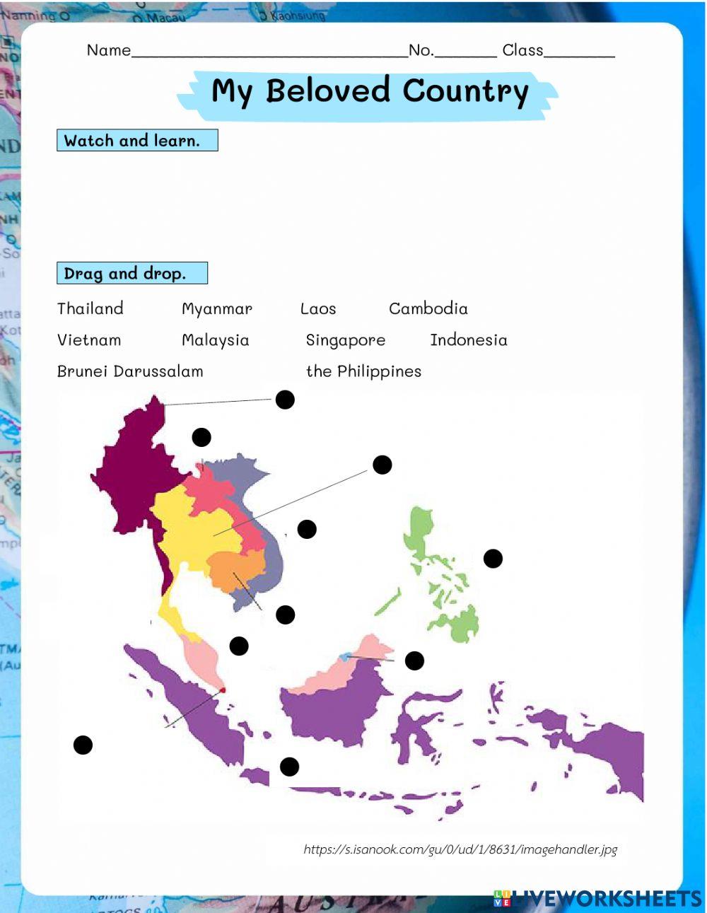 My Beloved Country interactive worksheet | Live Worksheets