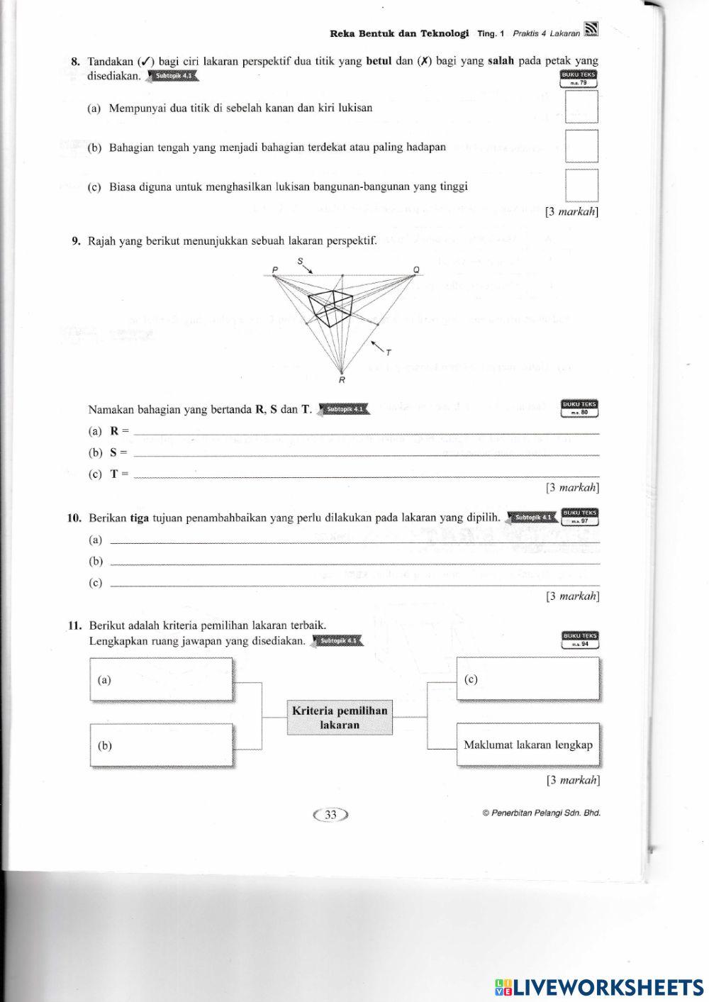 RBT T1-lakaran interactive worksheet | Live Worksheets