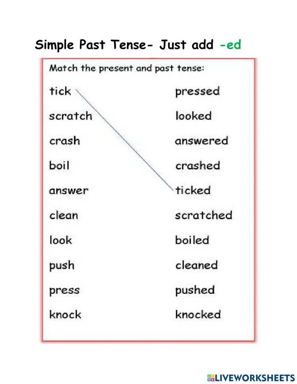 Simple Past Tense Online Exercise For Grade 3 Live Worksheets simple-past-tense-online-exercise-for-grade-3-live-worksheets
