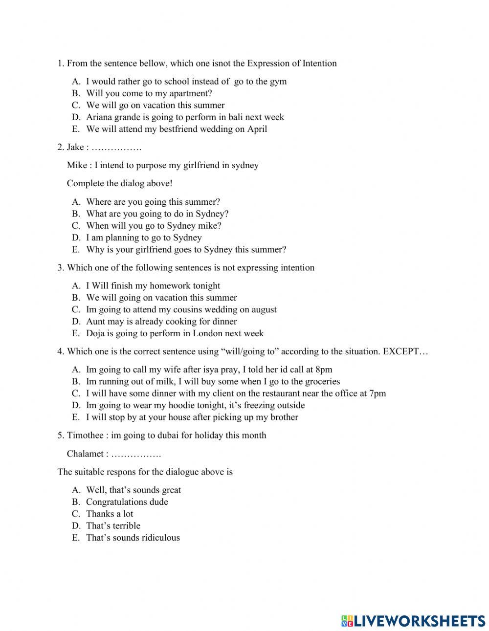 2719219 | EXPRESSING INTENTION 3.3 | Egi ilham