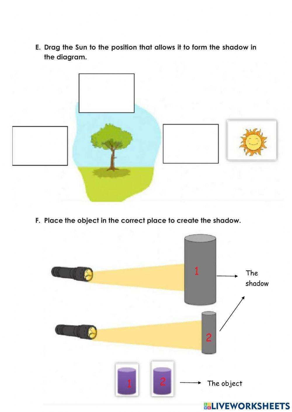 Unit Test 4-Lig… | Free Interactive Worksheets | 6829320