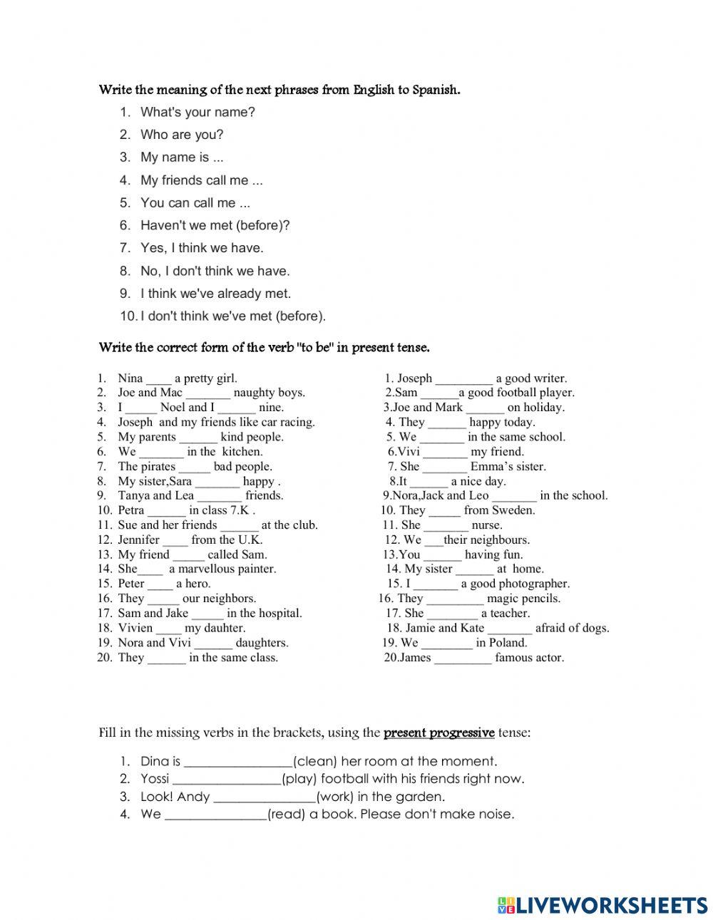 English 8 online exercise for | Live Worksheets