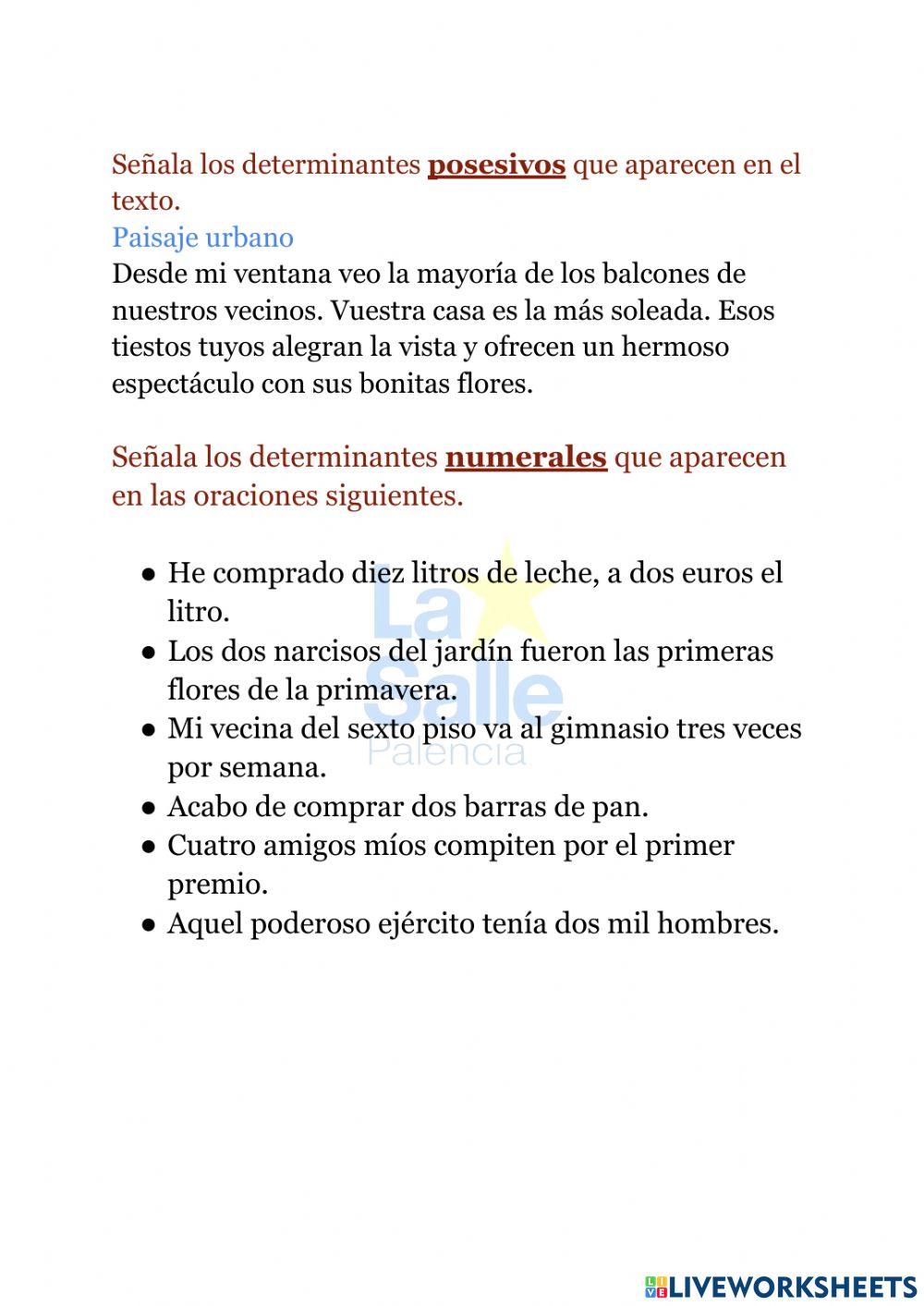 Los determinantes 1857110 | Felipe_3A | LiveWorksheets