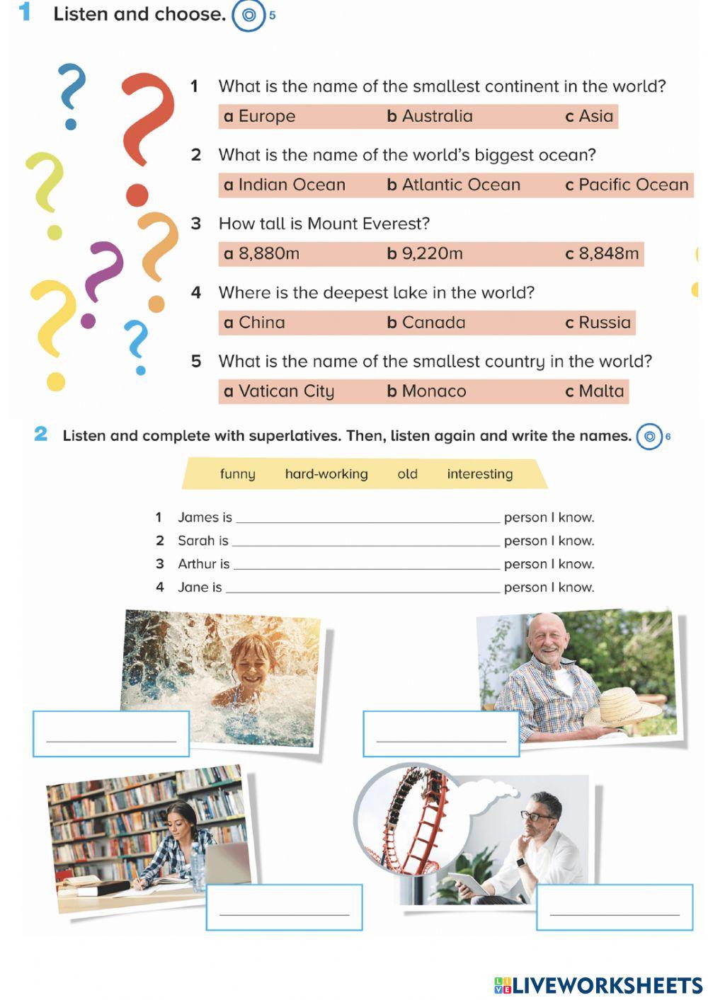 Listening 6º superlatives 0833 | dcliment | Live