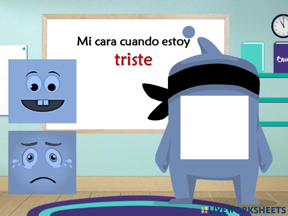 Mi cara cuando estoy... worksheet | Live Worksheets