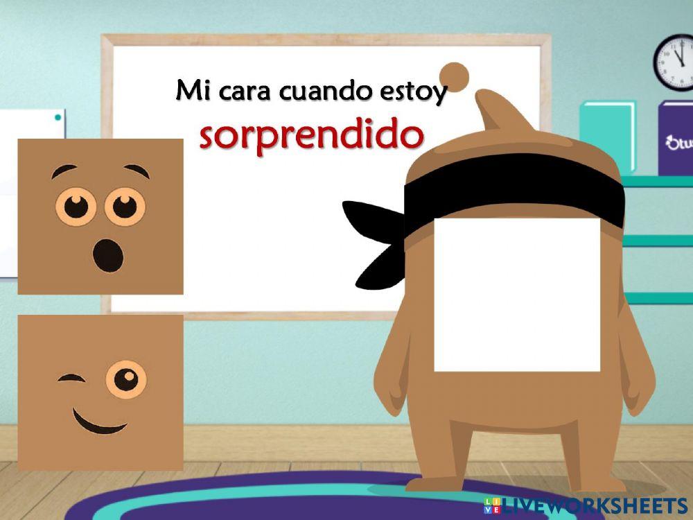 Mi cara cuando estoy... worksheet | Live Worksheets