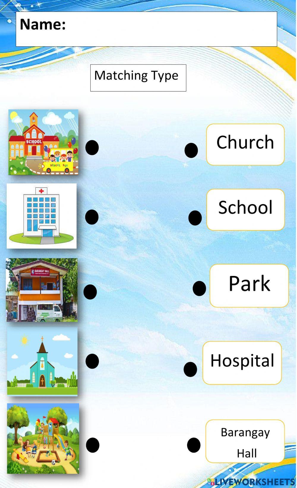 Mga Lugar sa Komunidad worksheet | Live Worksheets - verloop.io Mga Lugar sa Komunidad worksheet | Live Worksheets - verloop.io