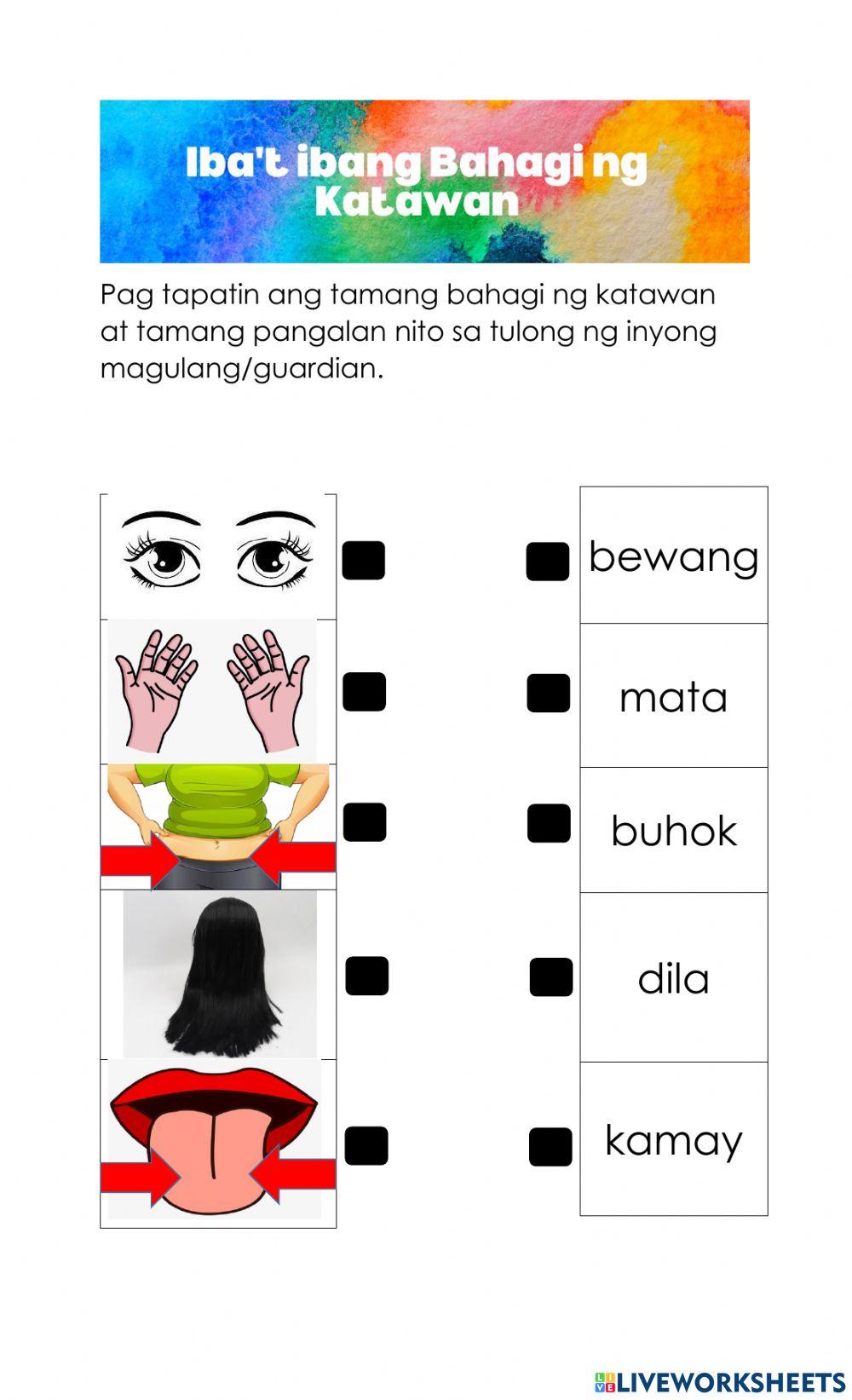 Bahagi Ng Katawan Worksheet Live Worksheets, 47% OFF