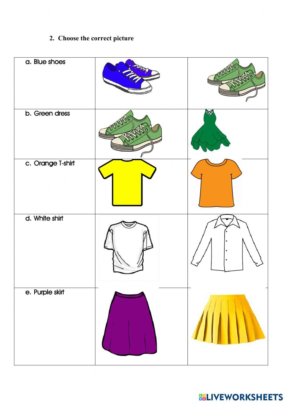 Clothes 1859529 | tran thi nhu quynh | Live Worksheets