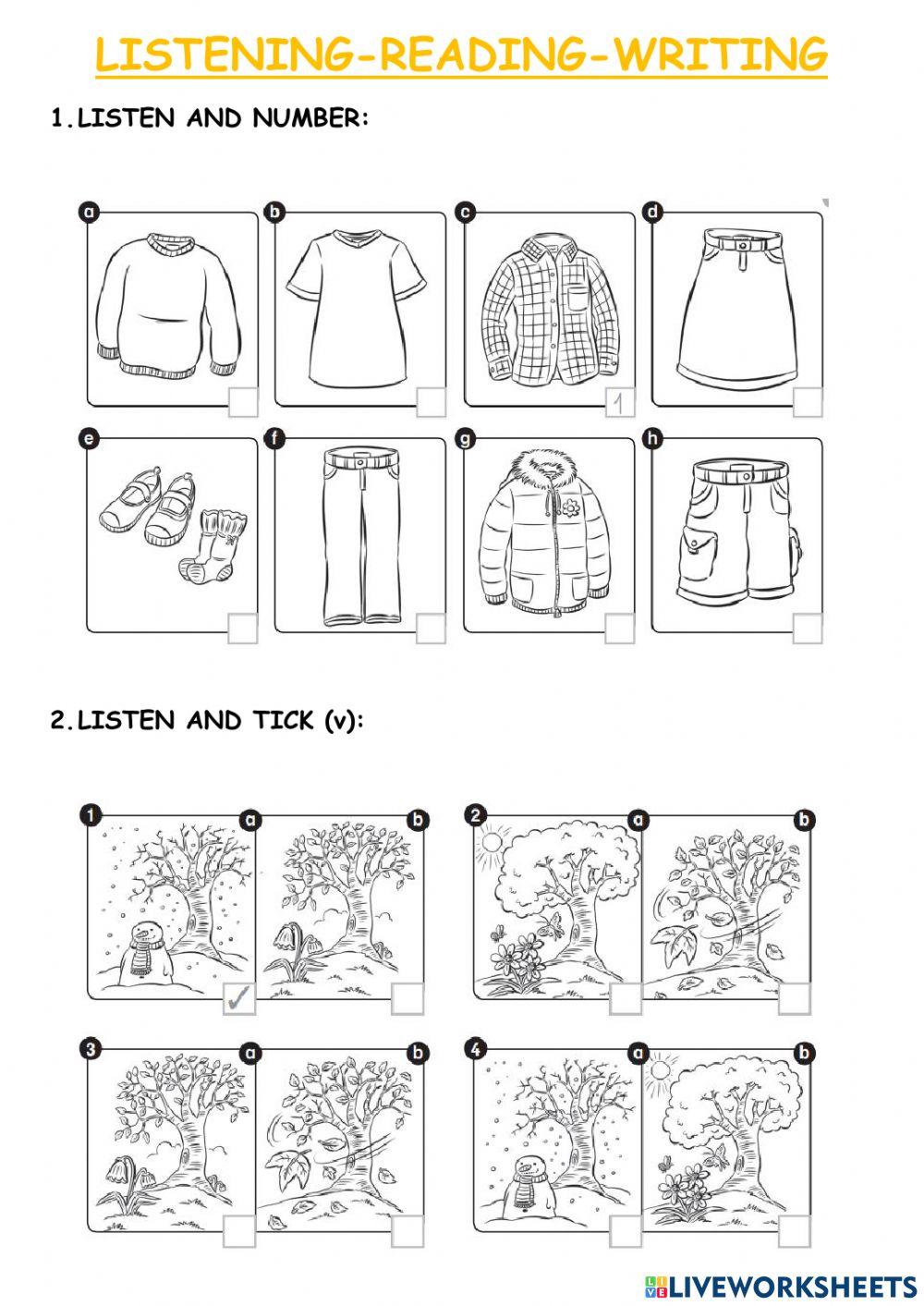 Tiger 2 - unit 3 | Free Interactive Worksheets | 1859706