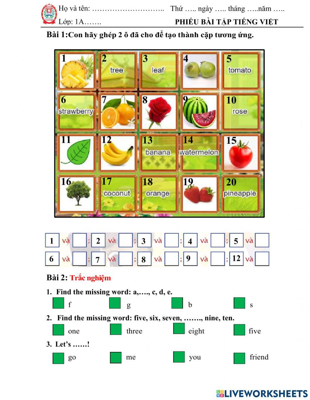 Tntt | Live Worksheets
