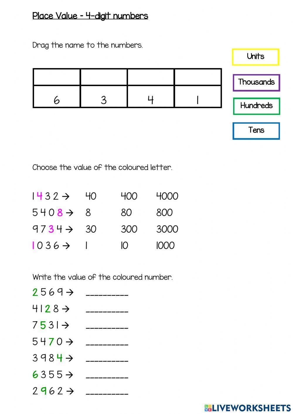 Place Value Worksheet Grade 4 place-value-worksheet-grade-4