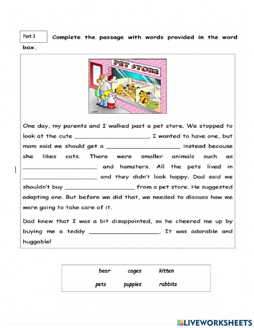 6830649 | EXERCISES- MOVERS- ANIMALS | Guadalupe Blanco