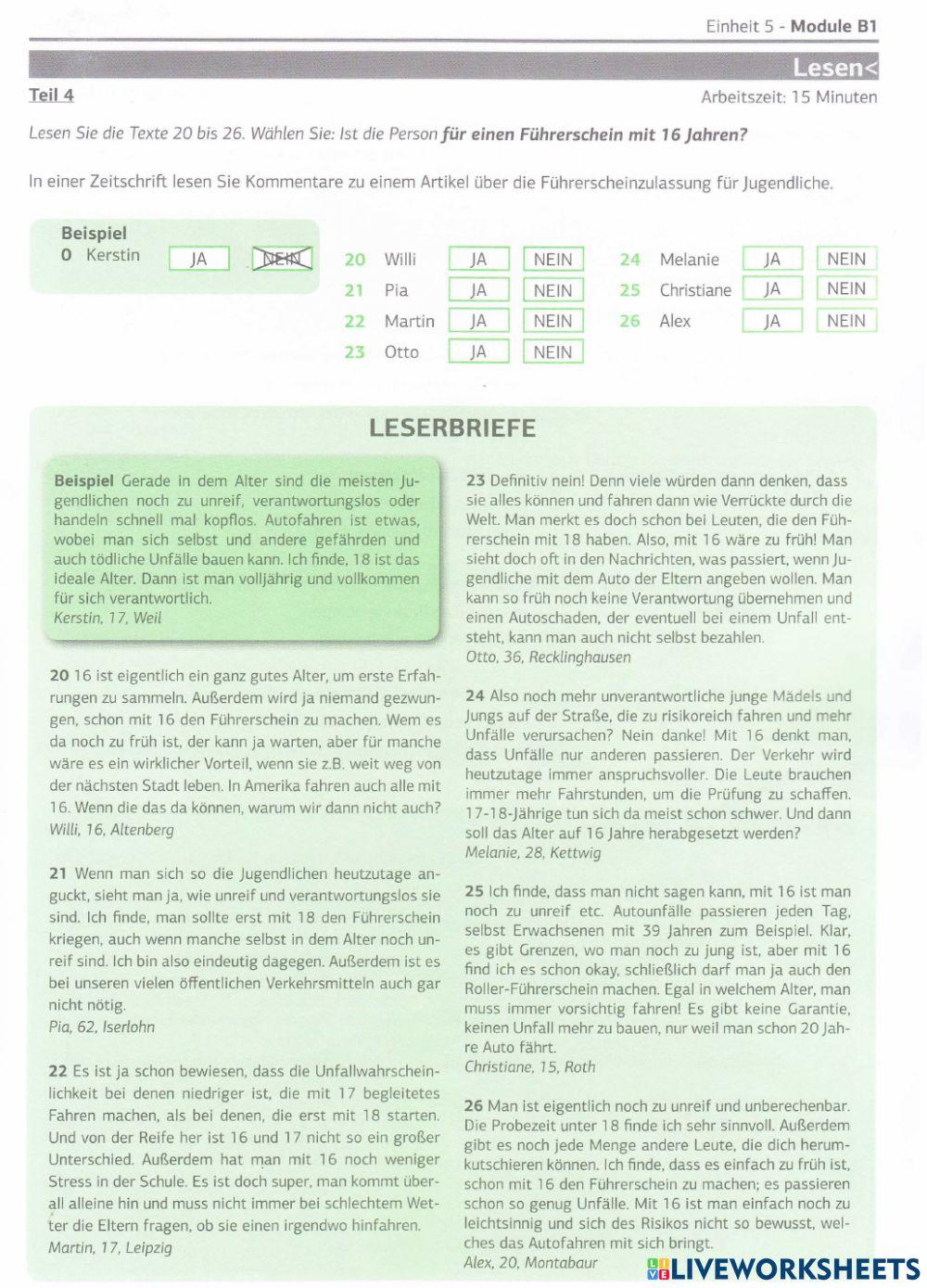 4150409 | B1 M EH5 Lesen Prüfungsvorbereitung | Minh Hanh