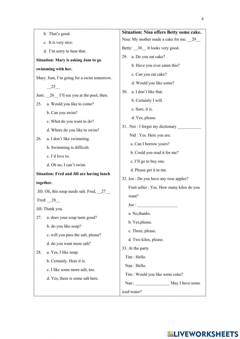 Final M4 | Free Interactive Worksheets | 2760864