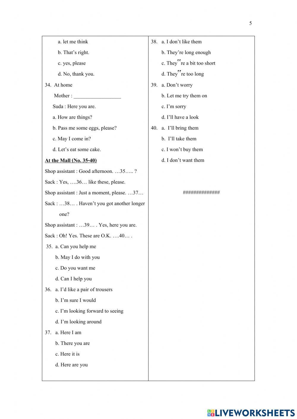 Final M4 | Free Interactive Worksheets | 2760864