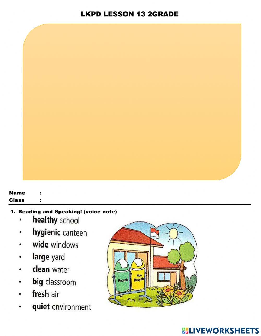 Lkpd lesson 13 3 grade worksheet | Live Worksheets