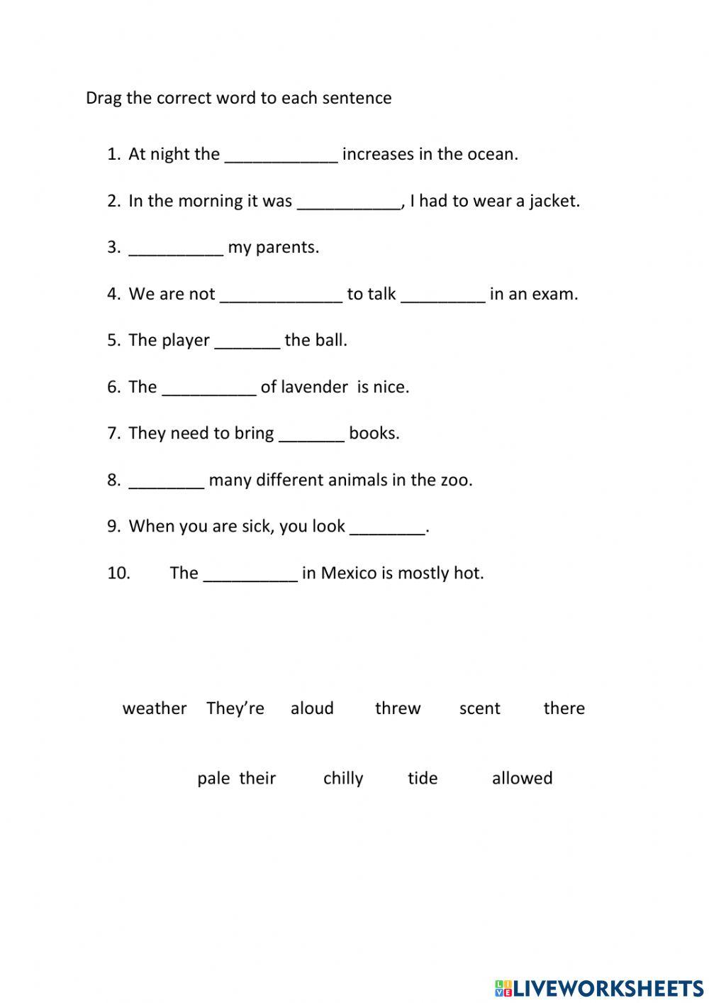 Lesson 18 worksheet for grade 5 | Live Worksheets