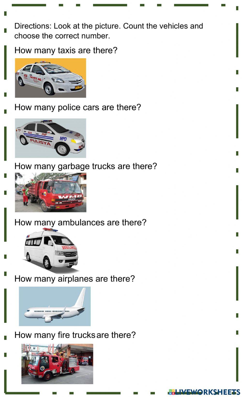 Vehicles and Workers in the Community 1909270