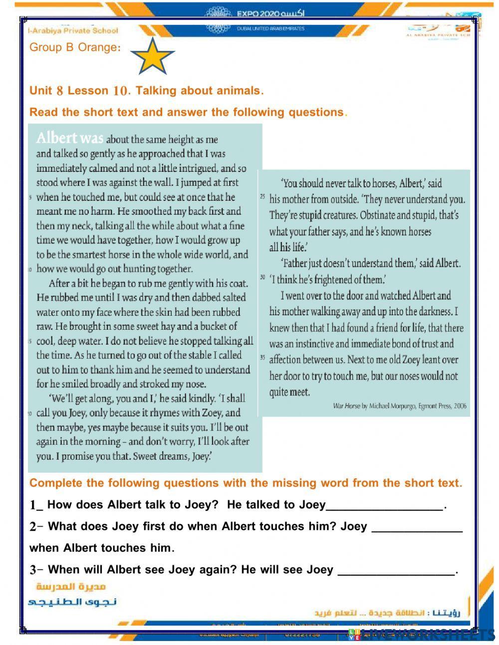 G8 Unit 8 Lesson 11 worksheet | Live Worksheets