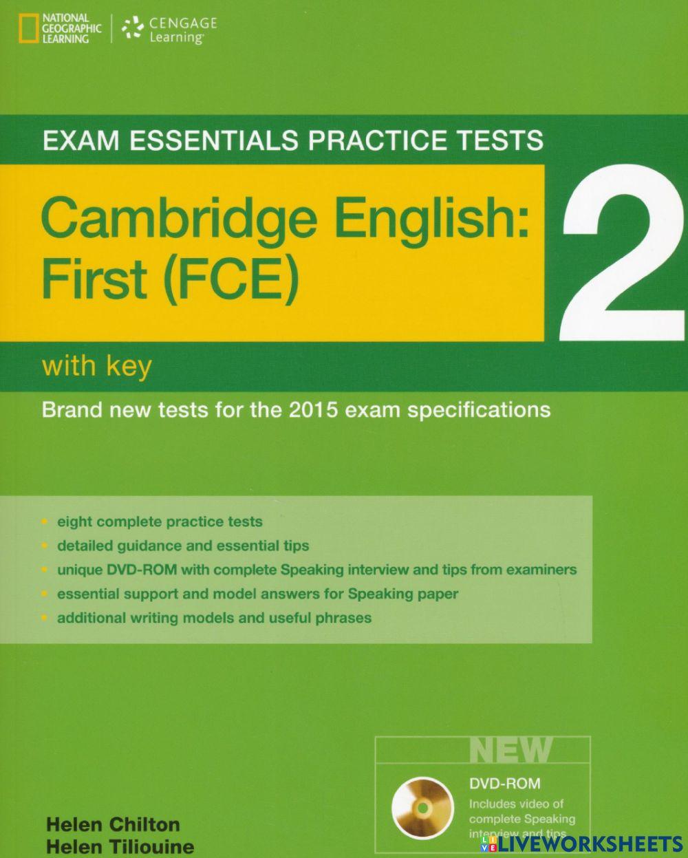 FCE Exam Essent… | Free Interactive Worksheets | 3564215