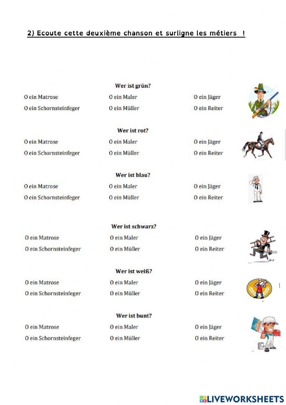 Die Farben online pdf activity | Live Worksheets
