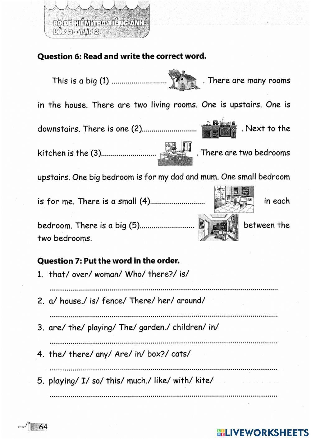 English 3 worksheet for 3 | Live Worksheets