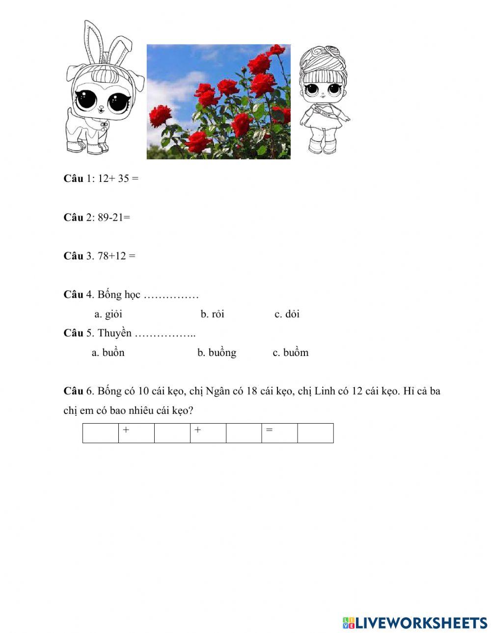 Bong interactive worksheet | Live Worksheets