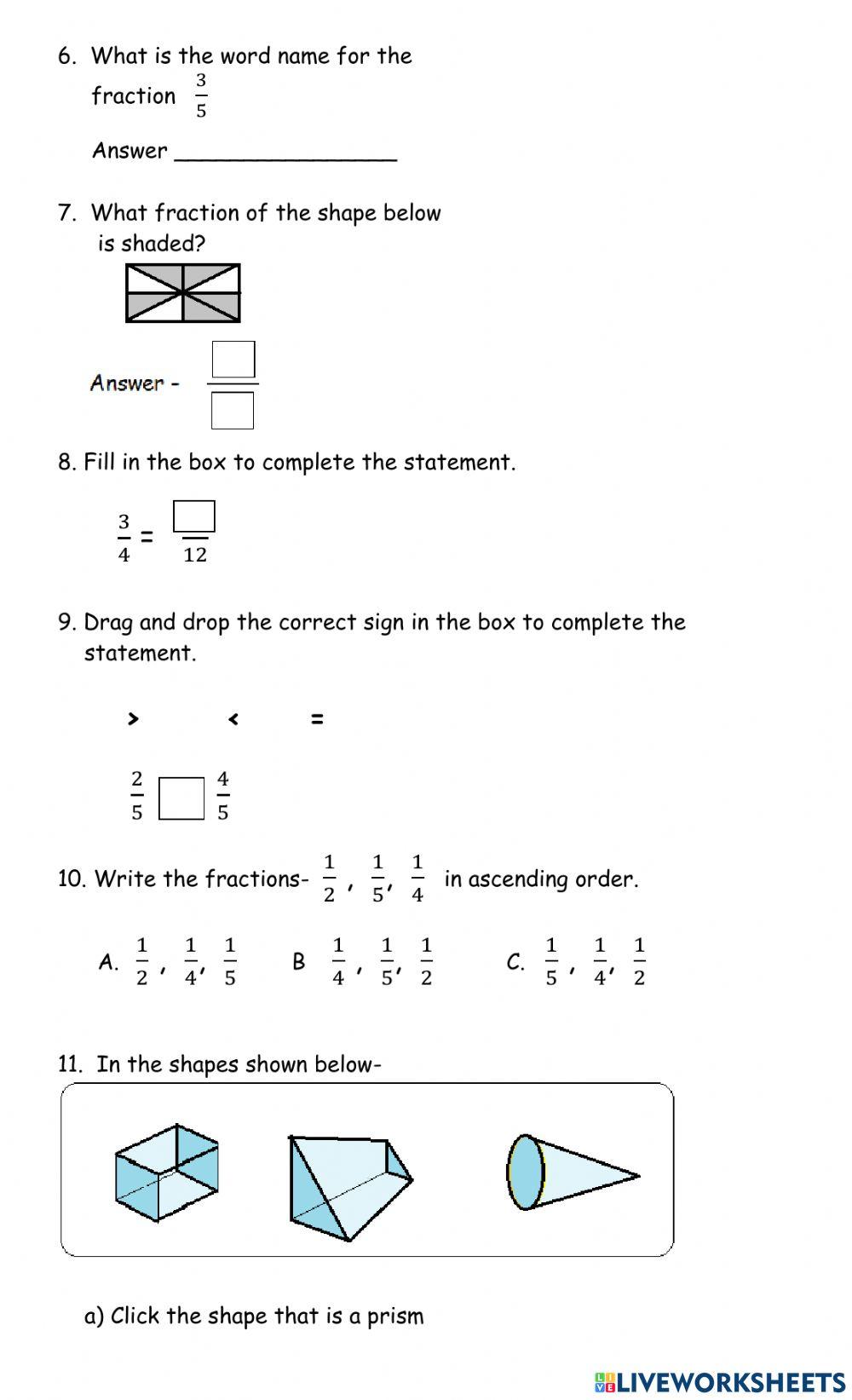 Term 2 Mathematics revision paper 5312126 | Kayleen