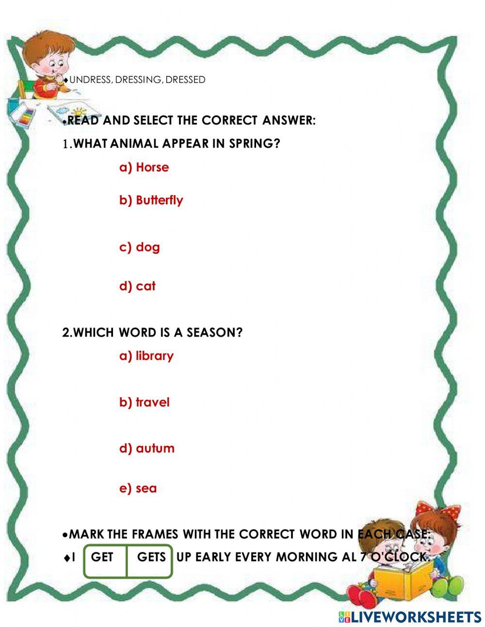 FREE TIME online exercise for | Live Worksheets