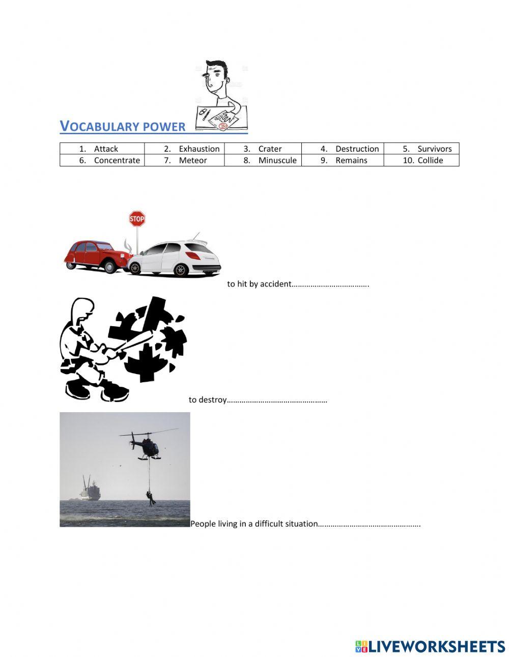 1930763 | Vocabulary review | Angie0713 | LiveWorksheets