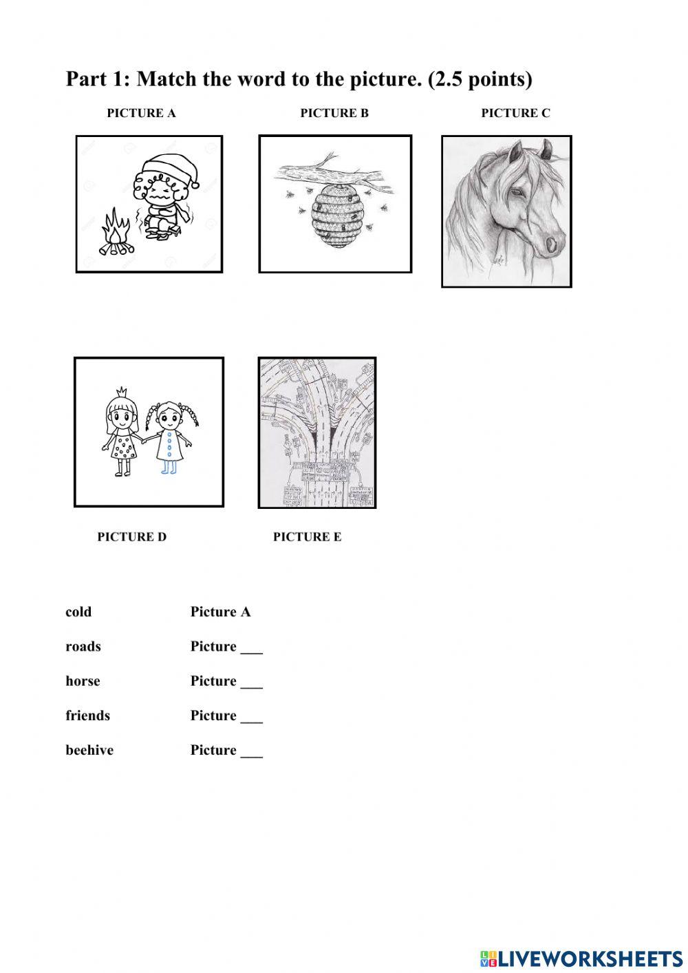 English 2 -Practice test -Midterm 2 online exercise for | Live Worksheets