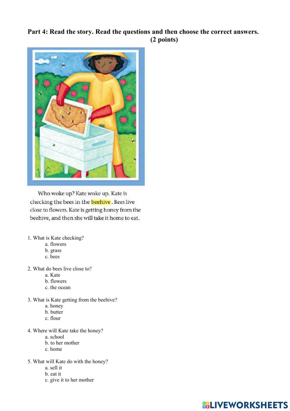 English 2 -Practice test -Midterm 2 online exercise for | Live Worksheets