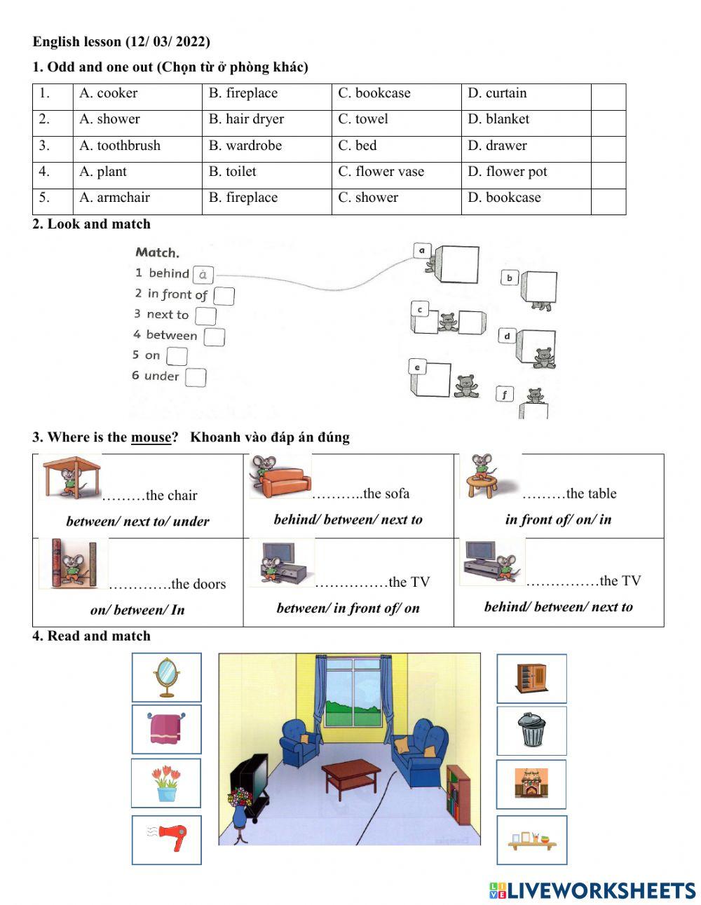 Group 2 - Next to worksheet | Live Worksheets