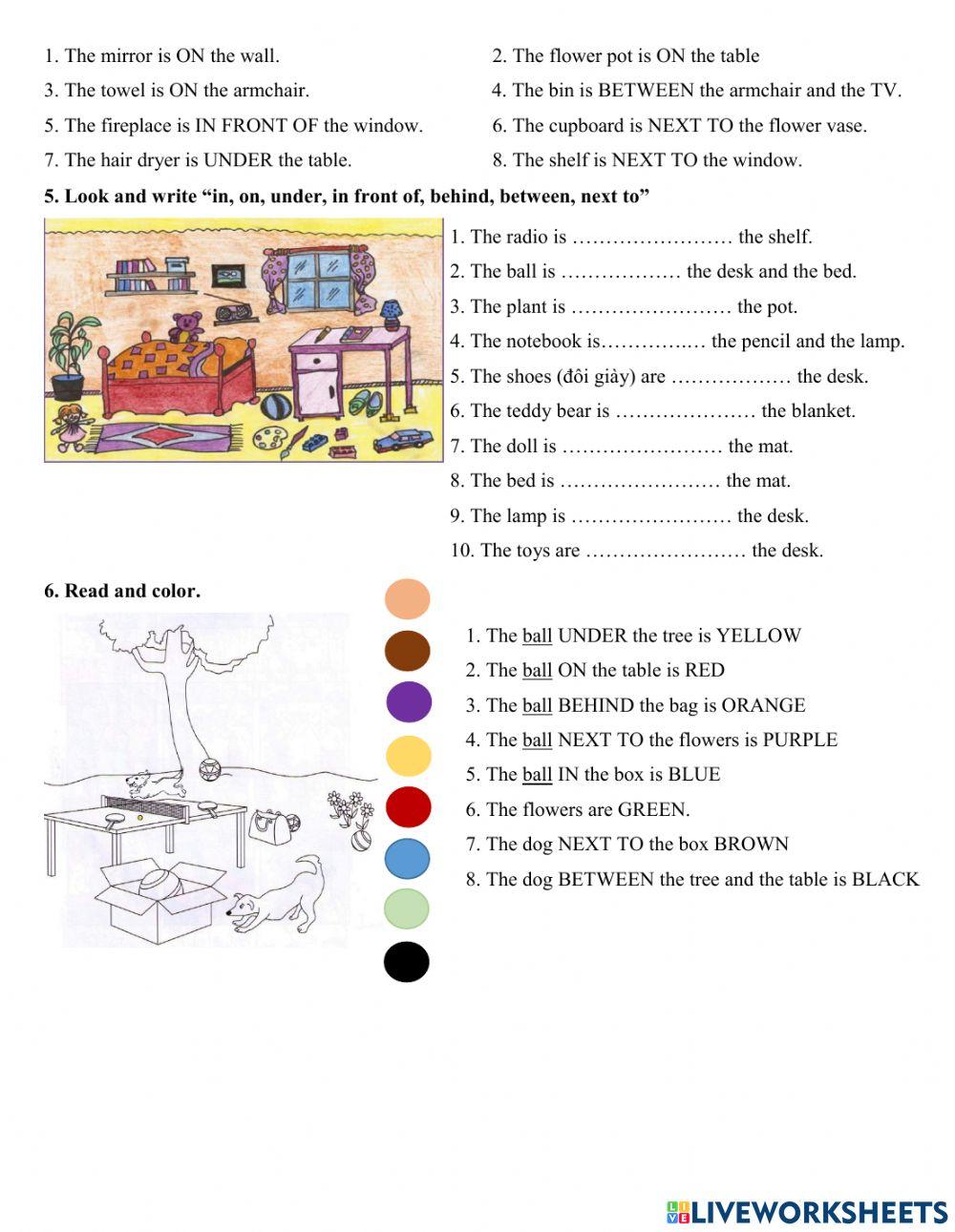 Group 2 - Next to worksheet | Live Worksheets