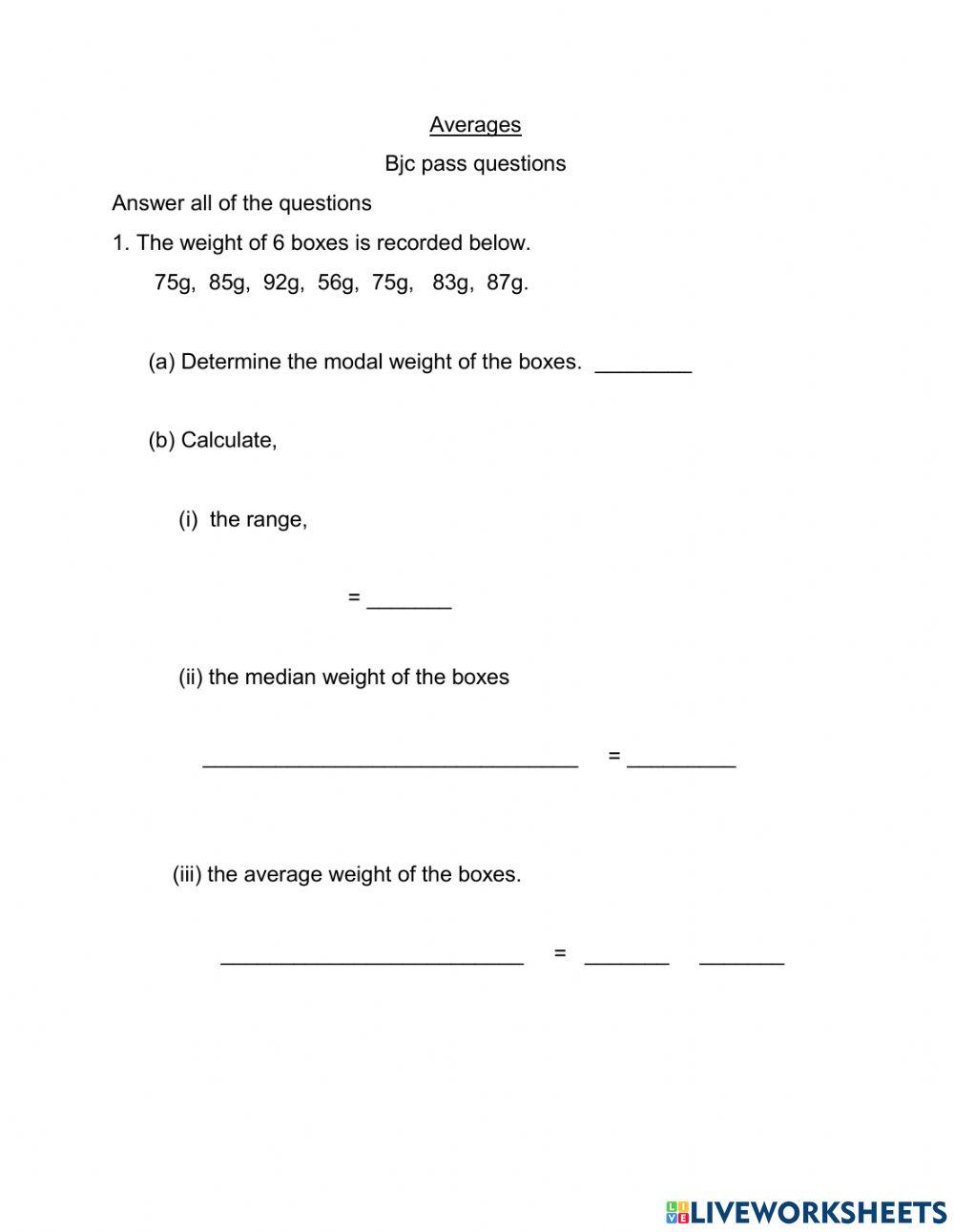 1931891 | Bjc average problem solving | Dominique