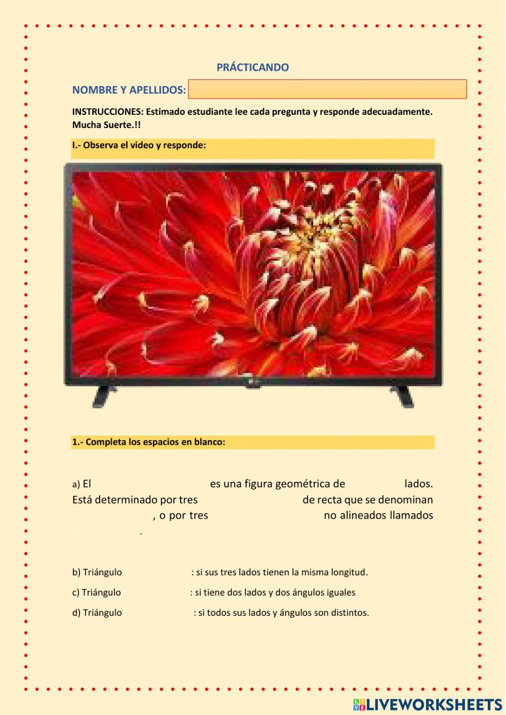 Práctica 1 exercise for 1ro | Live Worksheets