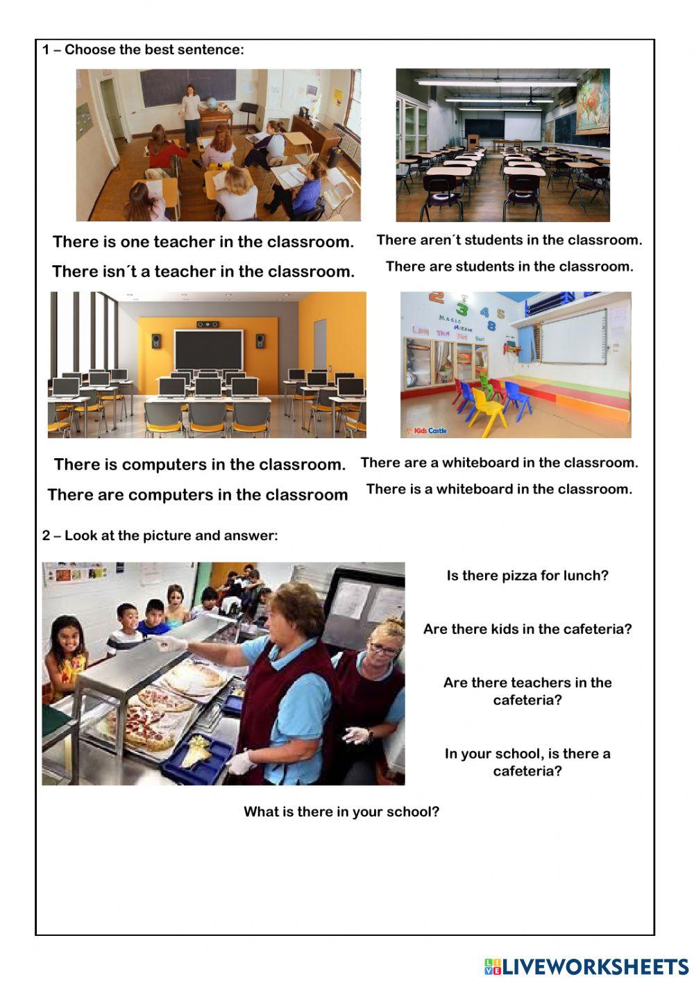 There is-There are online exercise for Elementary | Live Worksheets