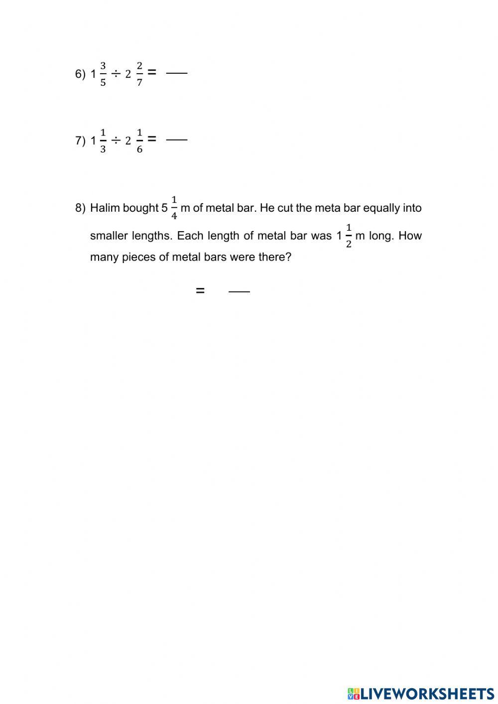 Divide Mixed Numbers 1932496 | judith_liew