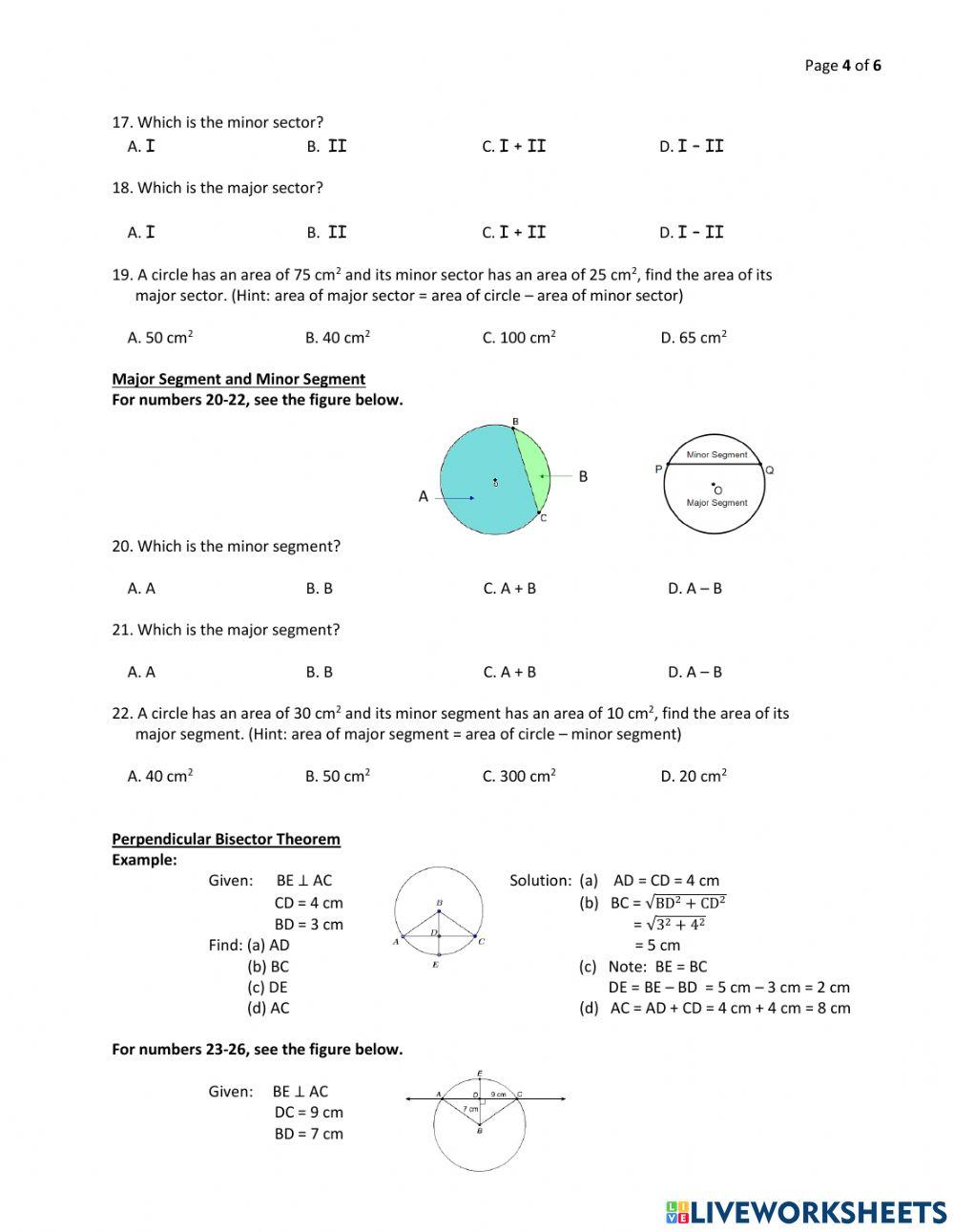 M3-4-5 English for Math Final Test (Term 2, 2021) online exercise for ...