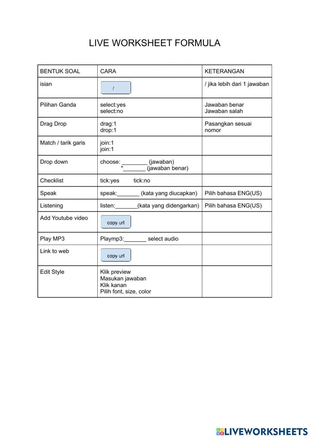 Jajal interactive worksheet | Live Worksheets