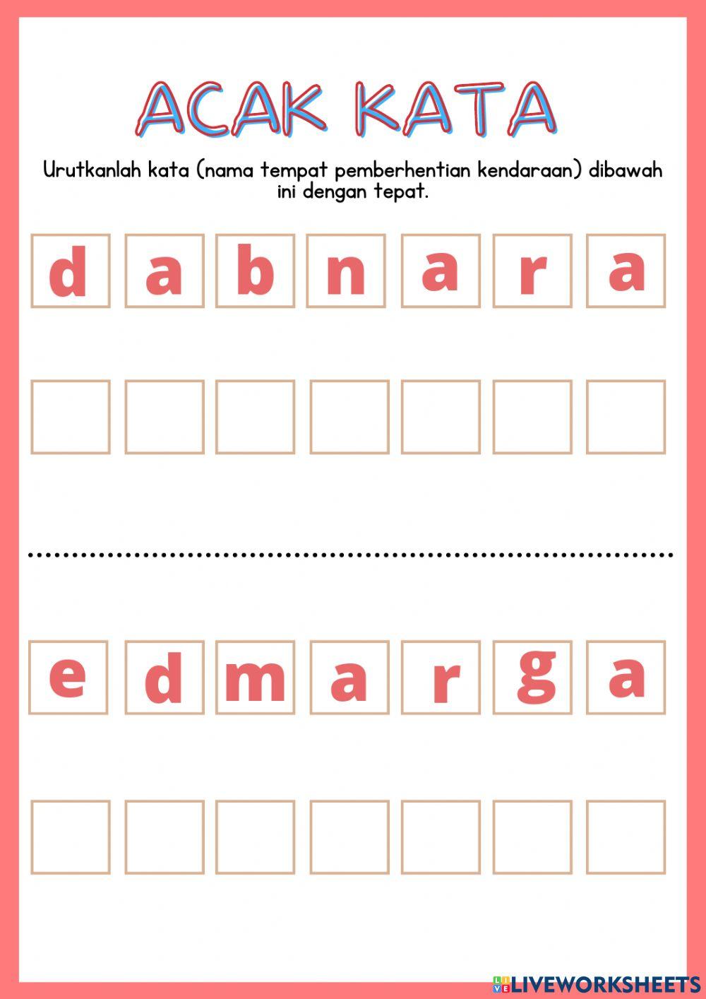 Kendaraan Darat worksheet for kelompok B | Live Worksheets