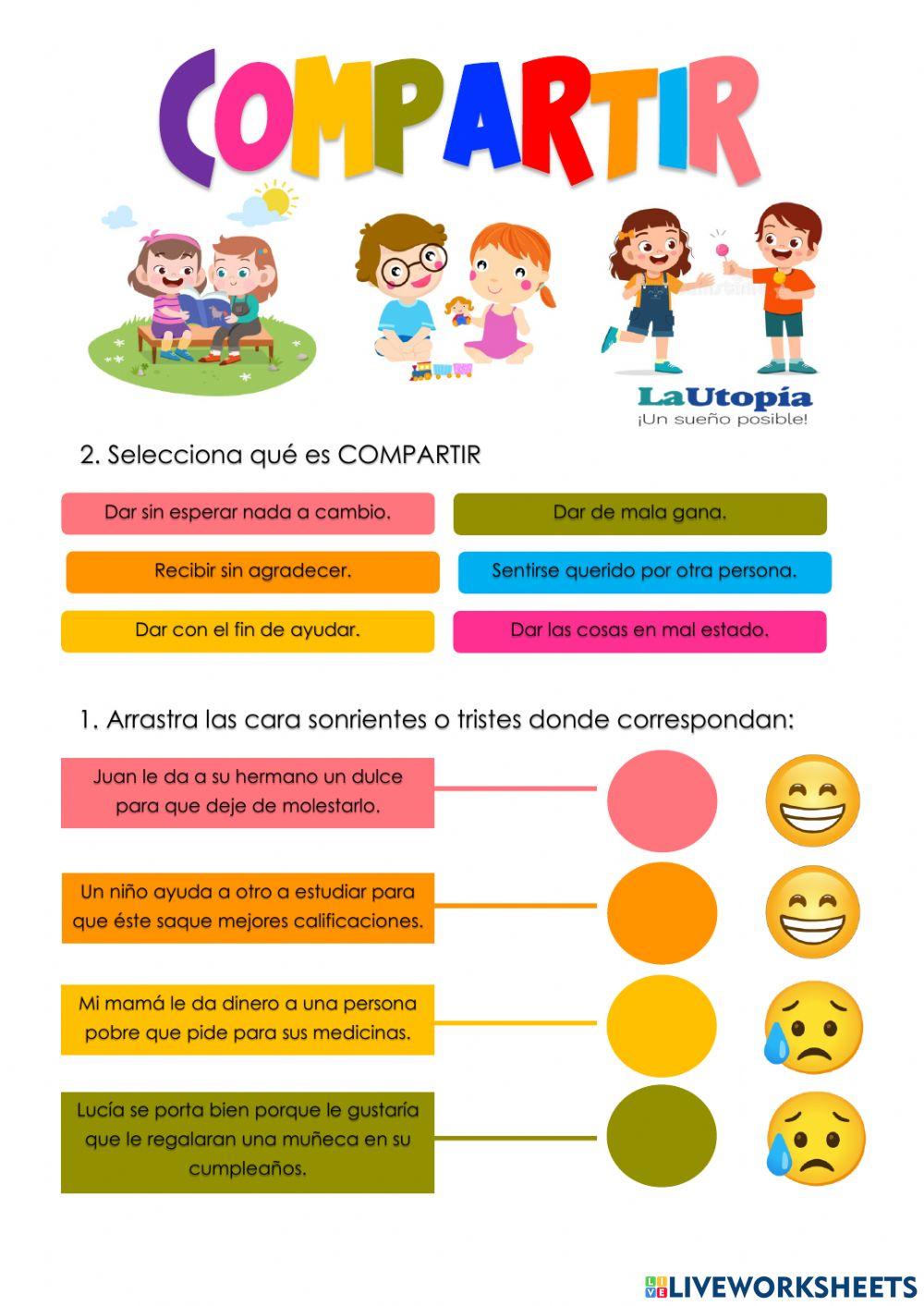 Compartir exercise | Live Worksheets