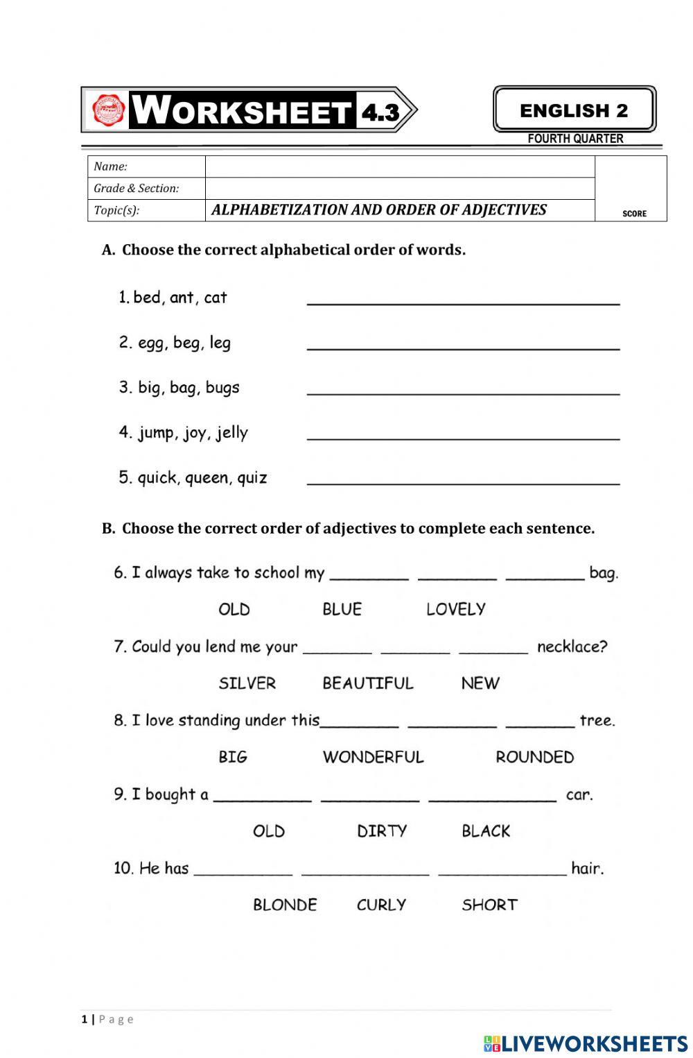 1935055 | ENG.2-Worksheet 4.3. | Margel Kim Capillano