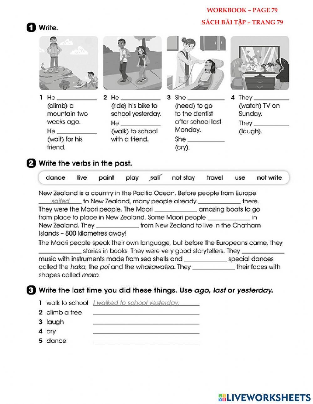 Unit 10-WB-P79 worksheet | Live Worksheets